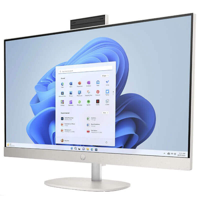 Refurbished HP 27-cr0001nc All-in-One, Ryzen 5, 16GB, 512GB SSD, HP 1yr ...