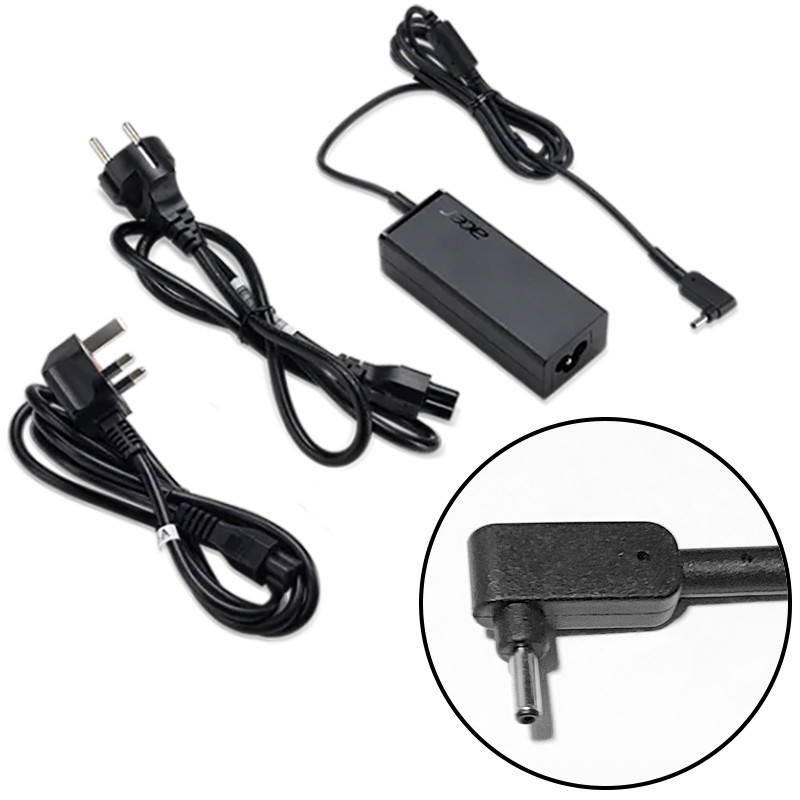 Acer AC Power Adapter 45W-19V for Laptops, NP.ADT0A.077, EU/UK Power ...
